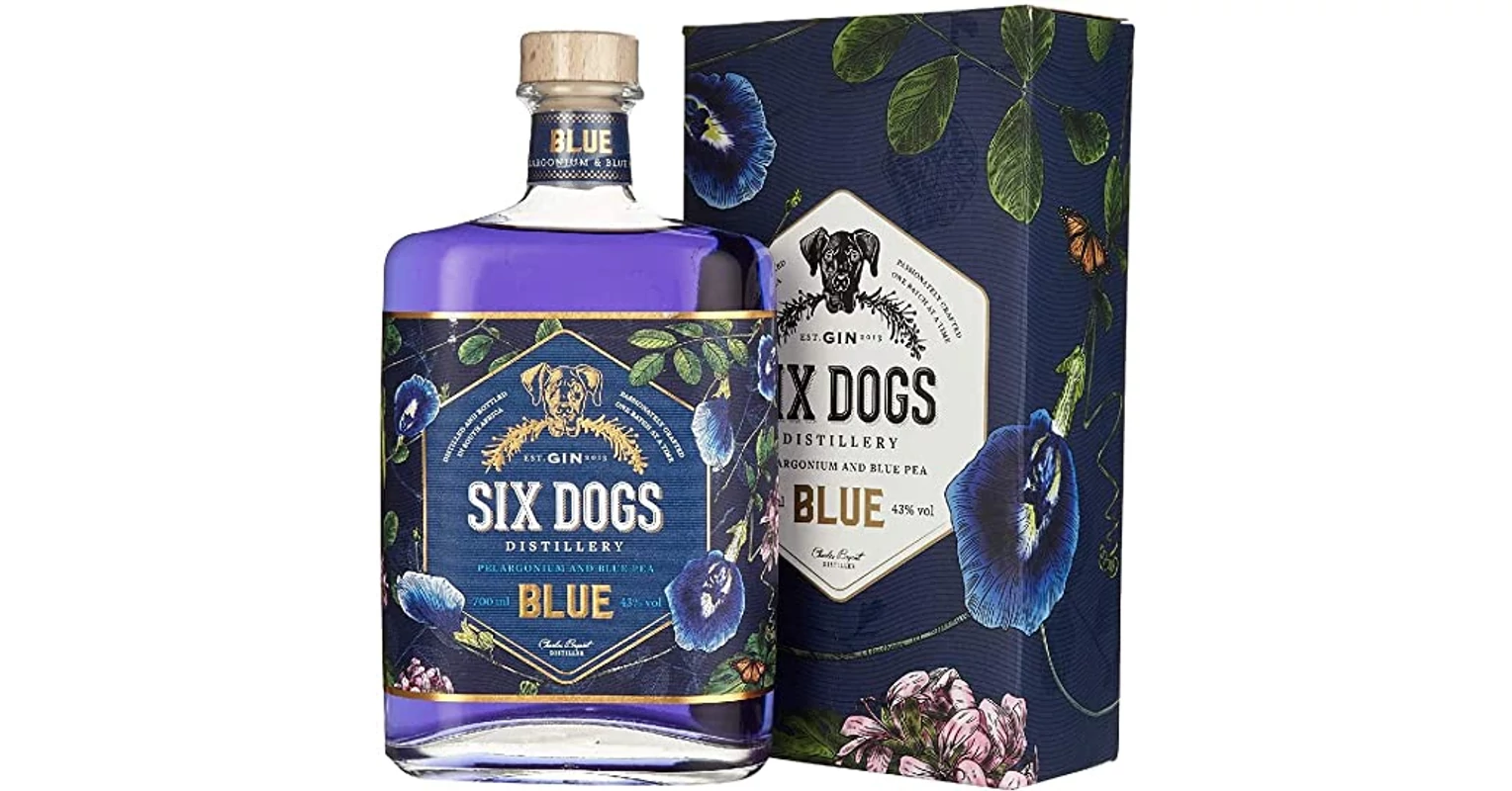 Six Dogs Blue Gin 0,7l 43%
