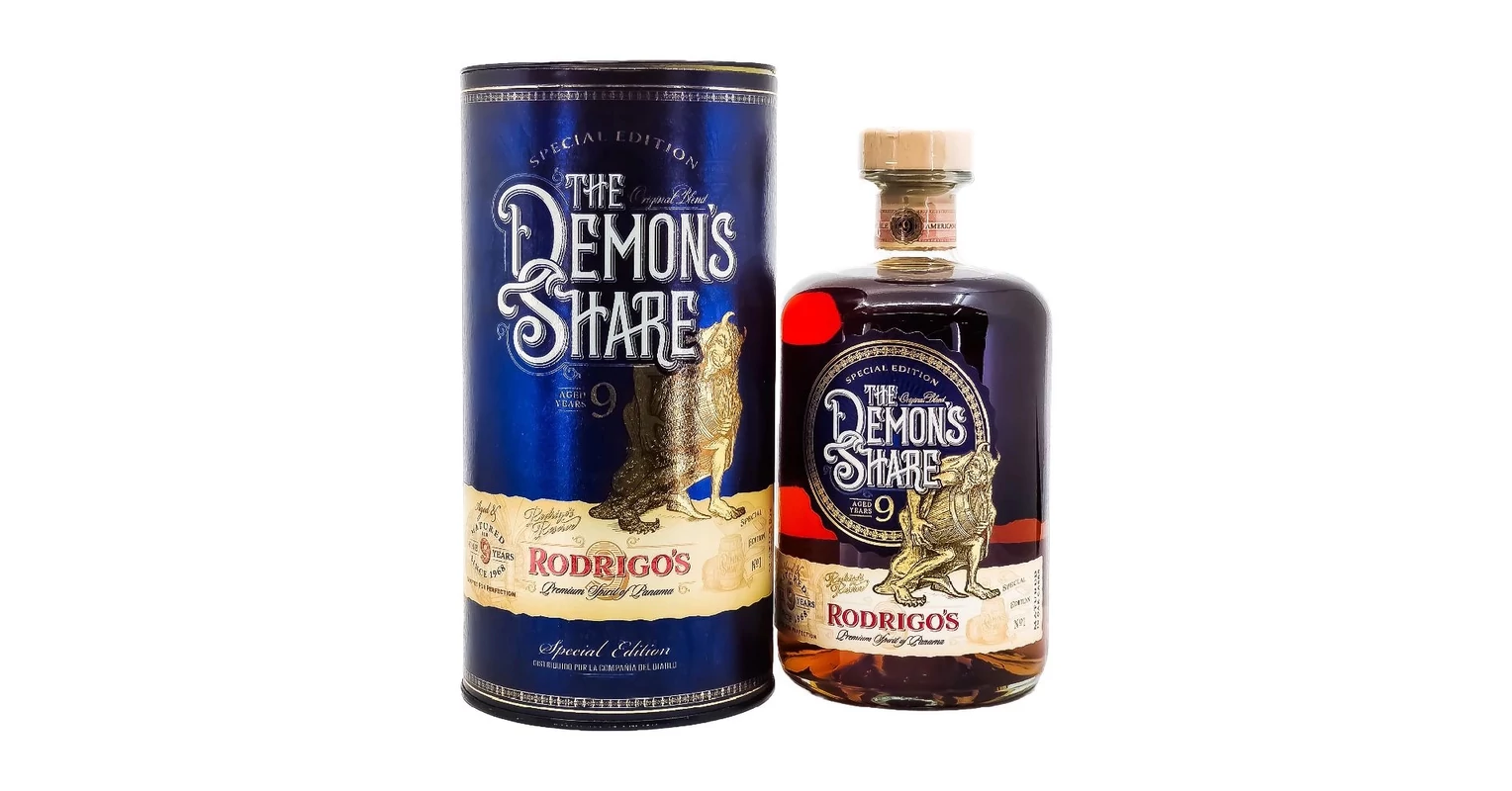 The Demons Share 9 éves Rodrigo's Reserve Limited edition rum 0,7L 40% ...